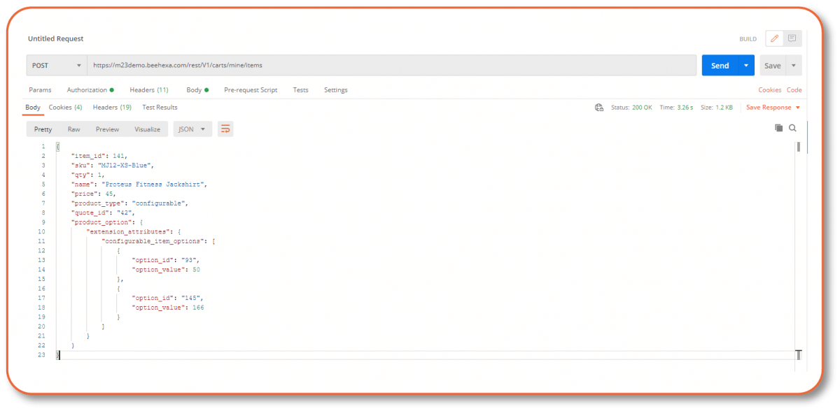 Magento 2 API How to add items to cart - Beehexa
