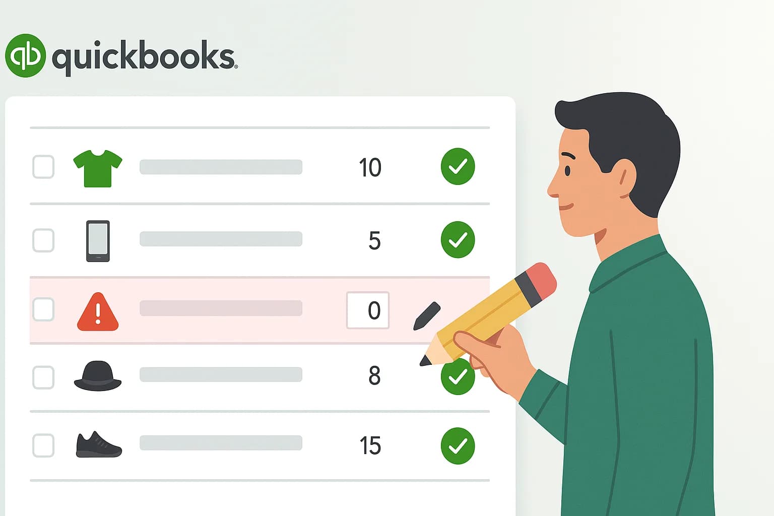 How to edit Product Invalid Inventory in QuickBooks Online - Beehexa