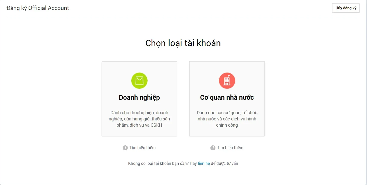 How to sign up for a Zalo Official Account - Beehexa